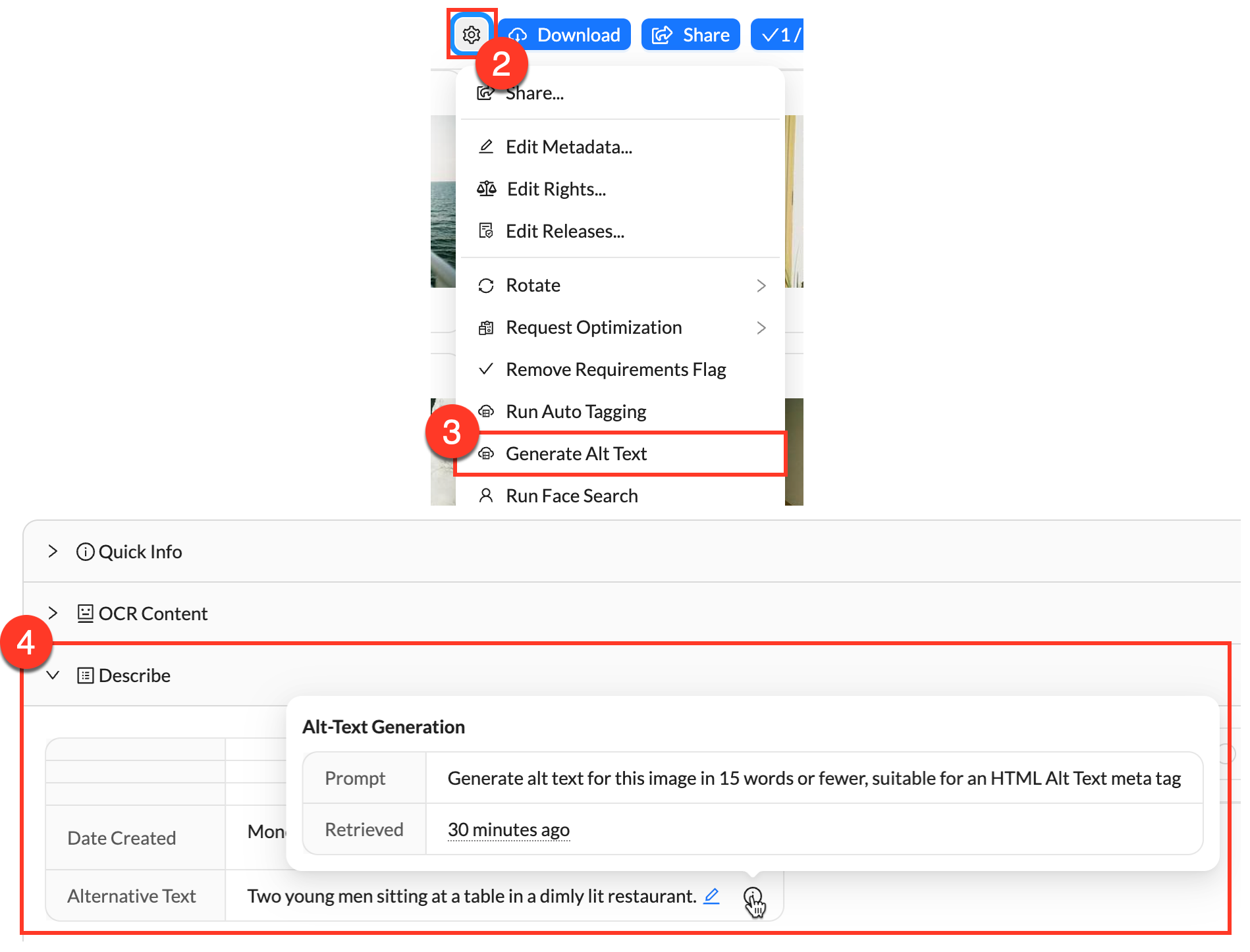 Enable And Use Ai Generated Alternative Text Mediagraph™